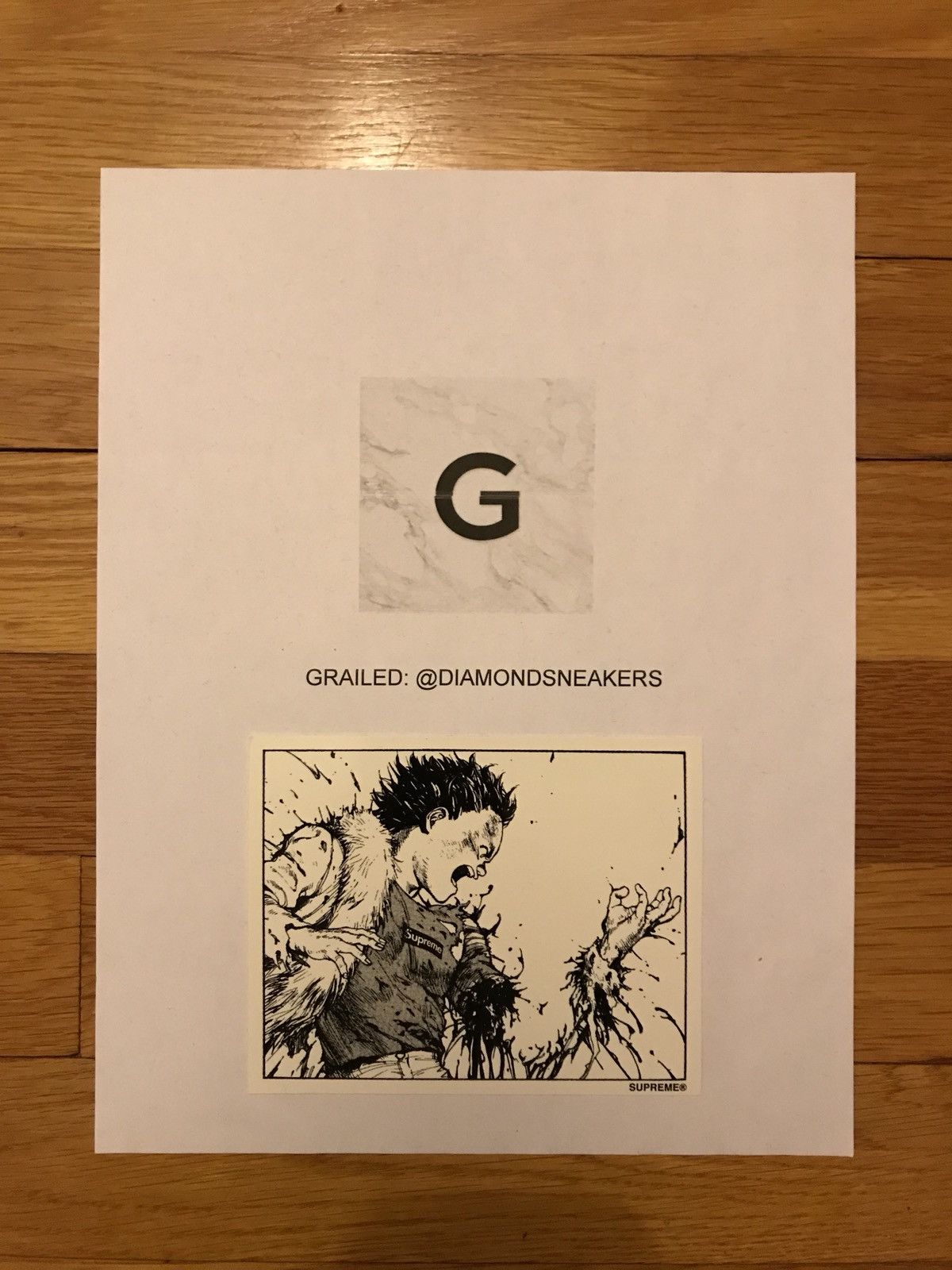 Supreme SUPREME X AKIRA ARM STICKER | Grailed