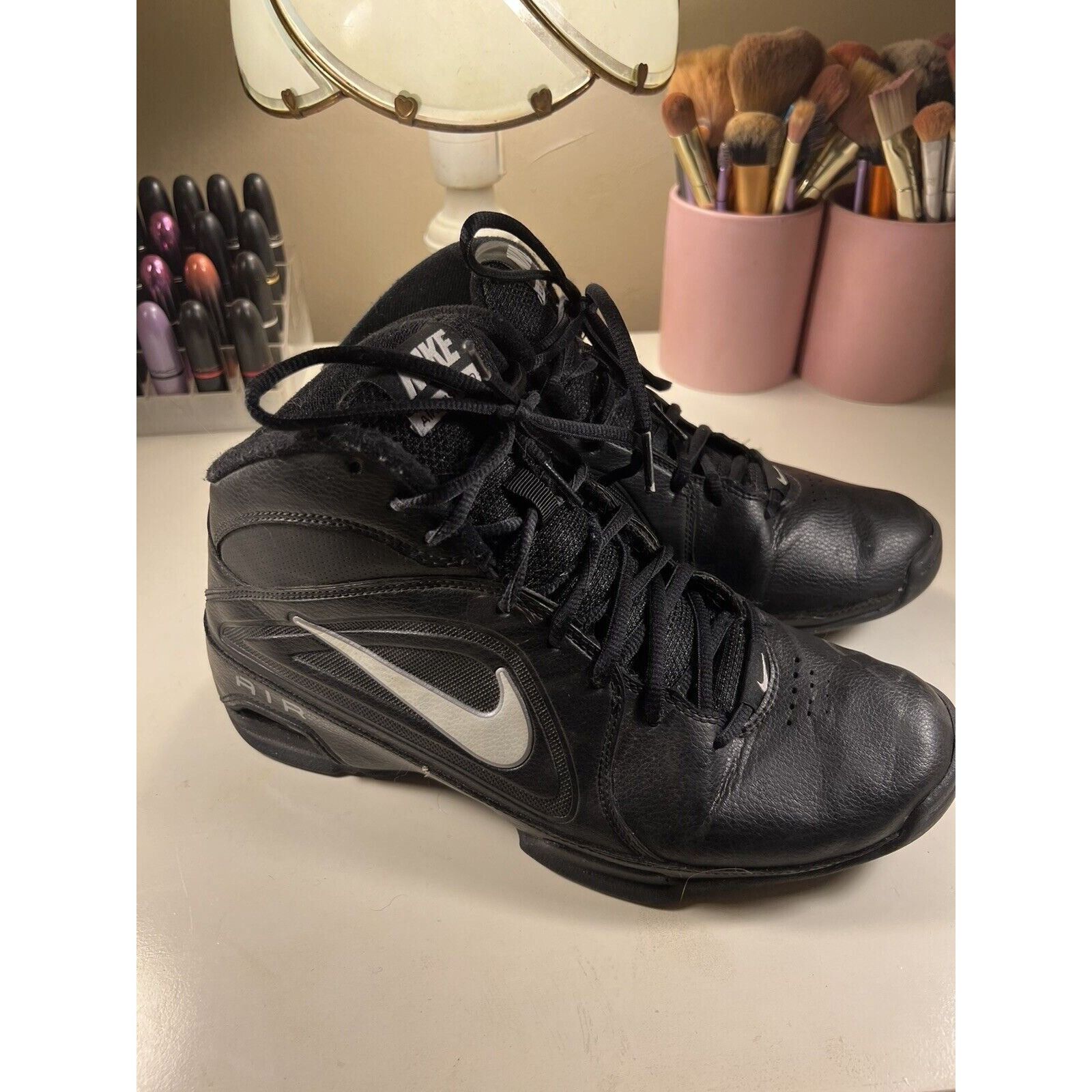Nike Nike Womens Air Visi Pro 3 525747-001 Black Basketball Shoes | Grailed
