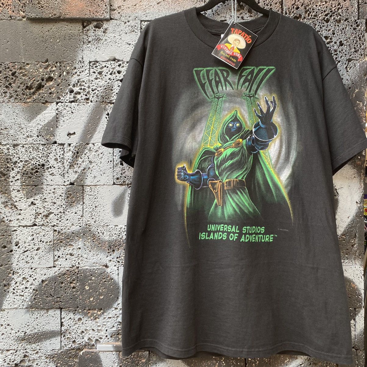 Marvel Comics × Vintage 1999 Rare Dr Doom “Fear Fall” universal studios ...