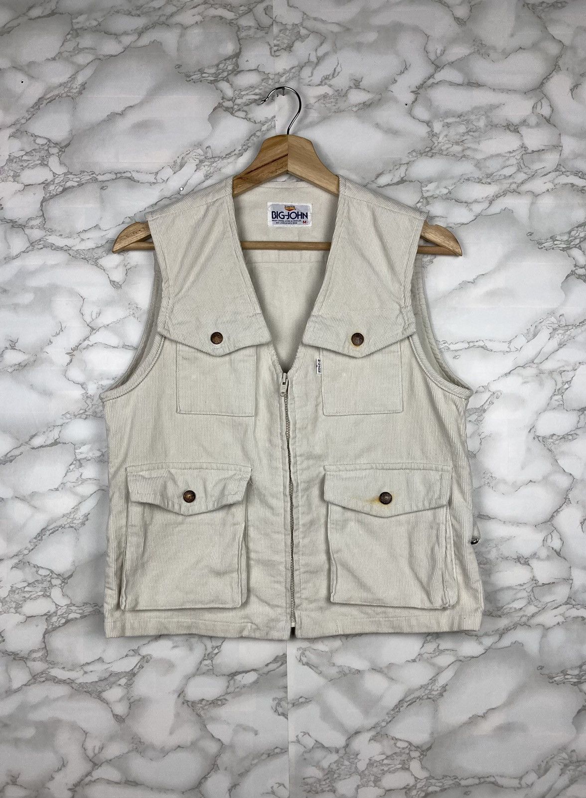 Big John × Streetwear × Thrift Big John Denim Material Vest | Grailed