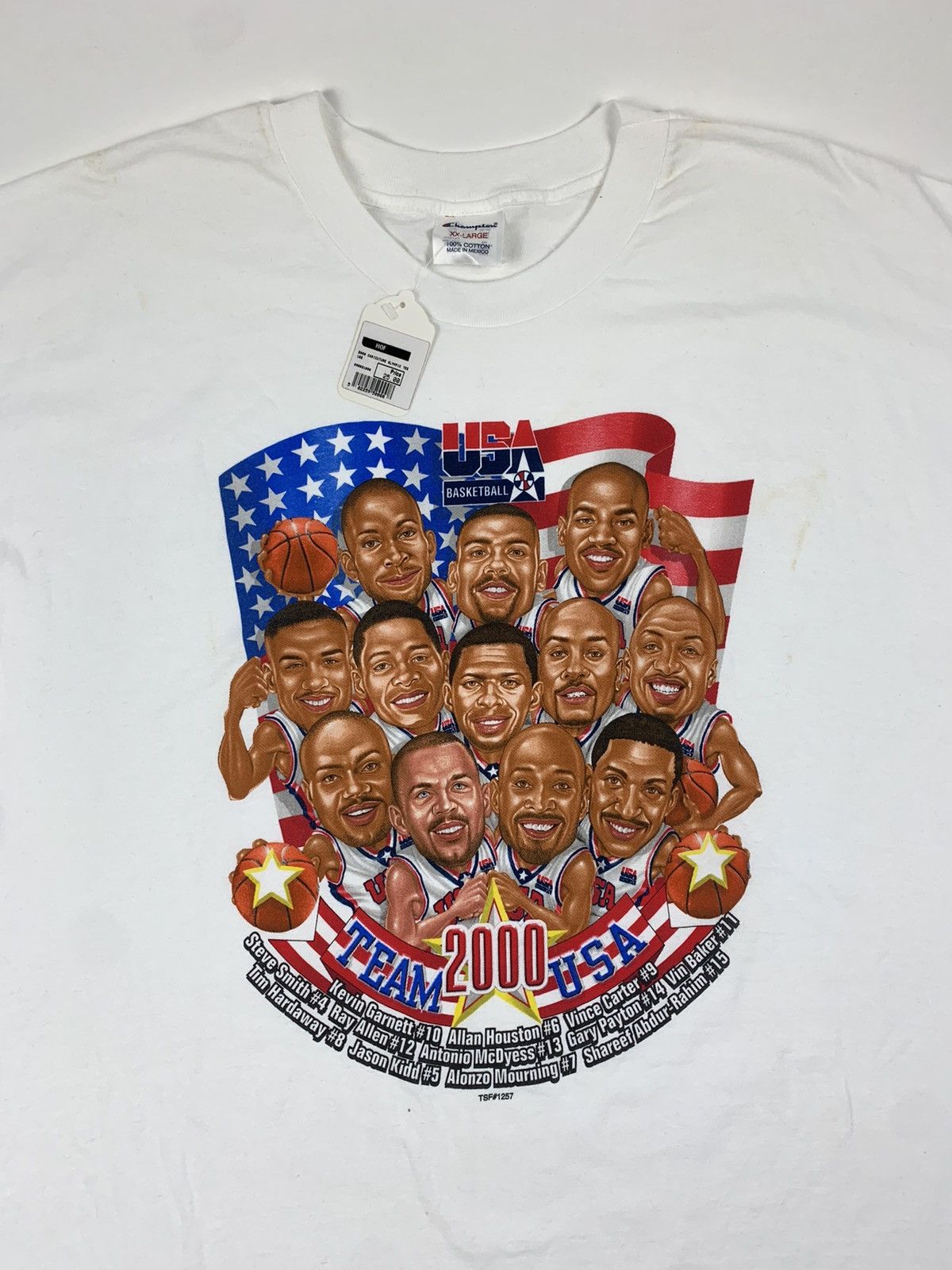 Champion × NBA × Vintage Vintage 2000 USA Olympic basketball caricature ...