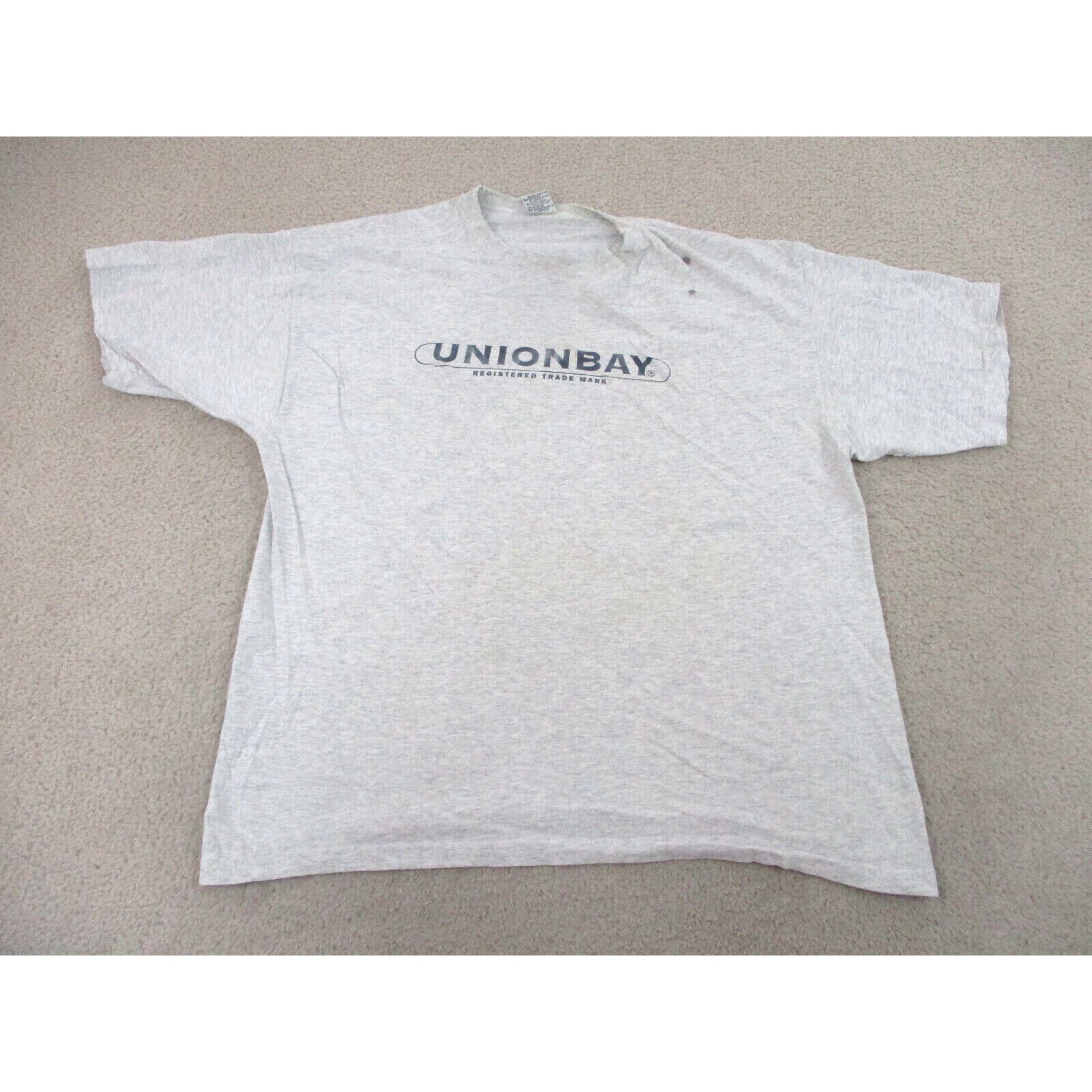 Union Bay VINTAGE Union Bay Shirt Adult Extra Large Gray Logo Surfer ...