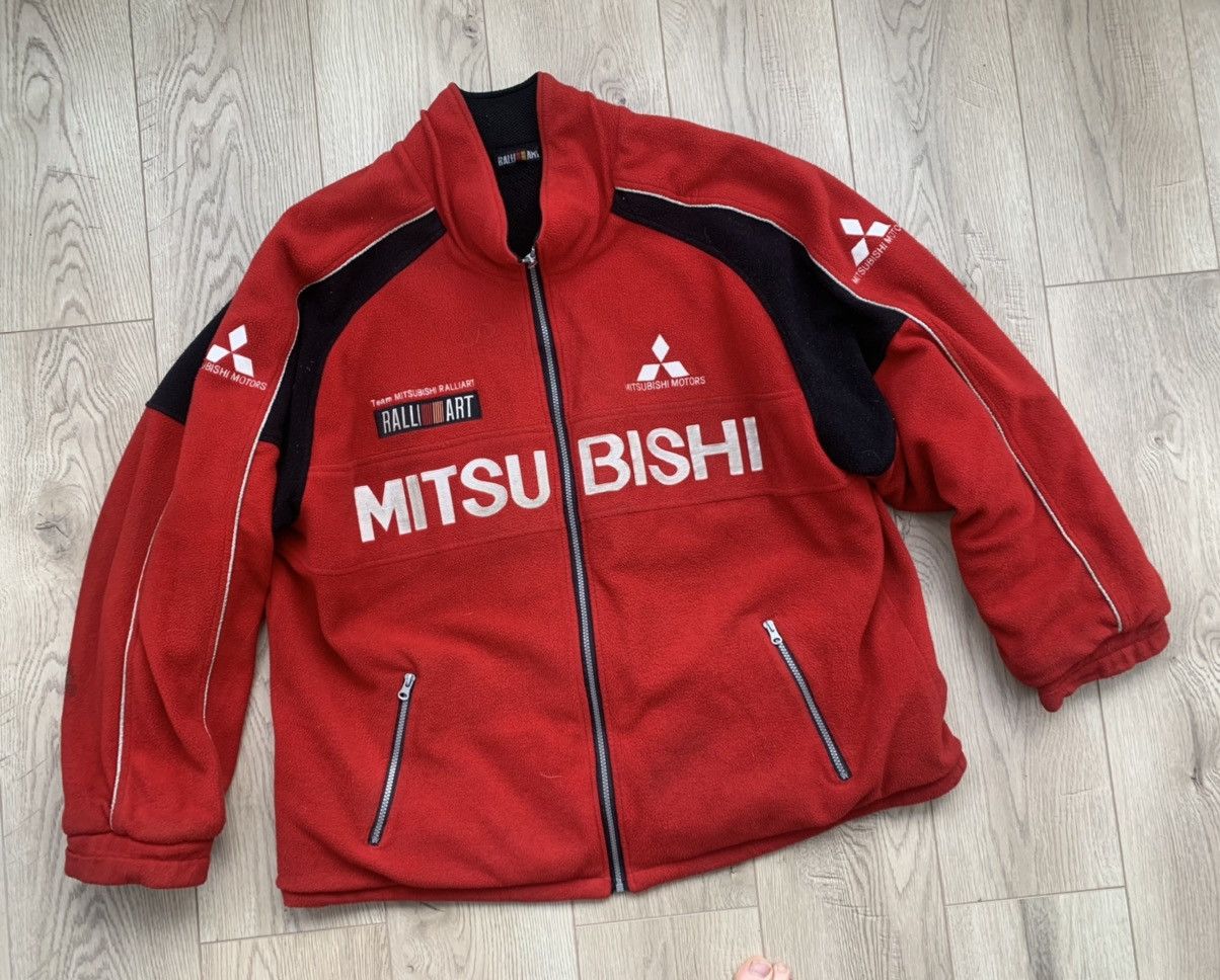 Japanese Brand × Racing × Vintage Ralliart Mitsubishi windstopper red ...