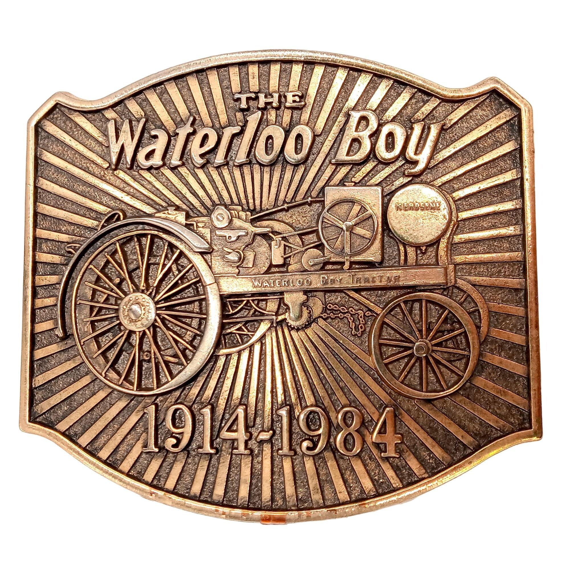 Vintage Waterloo Boy Tractor Belt Buckle Vintage Farm John Deere Gas ...