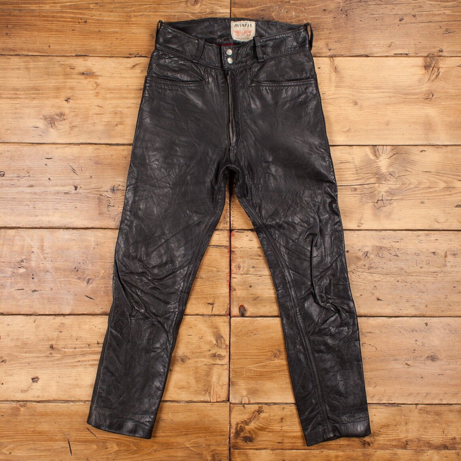 Vintage Vintage Lewis Leathers Aviakit Trousers 30 x 30 Leather 70s ...