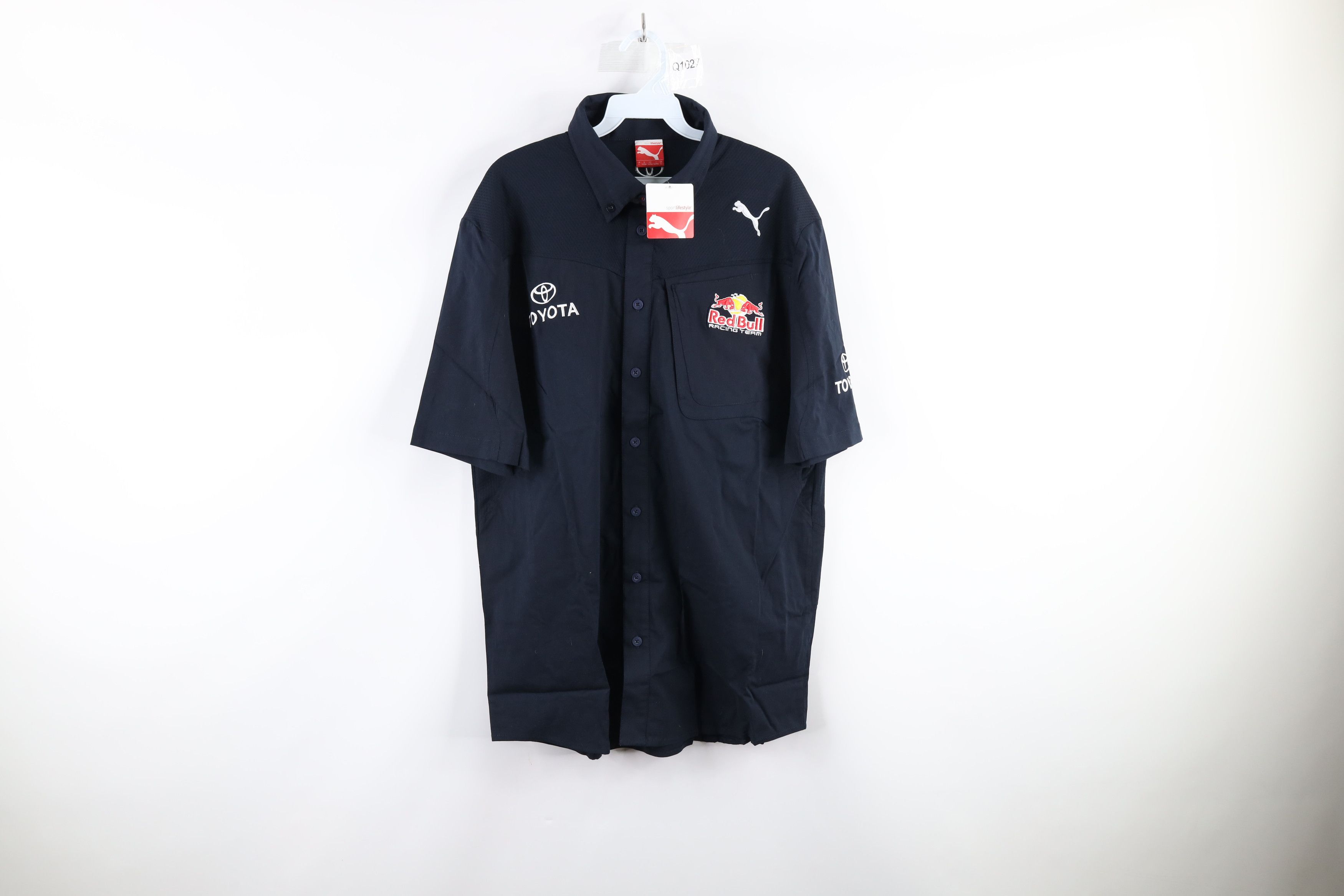 Vintage New Puma Formula 1 Red Bull Racing Mechanic Button Shirt | Grailed