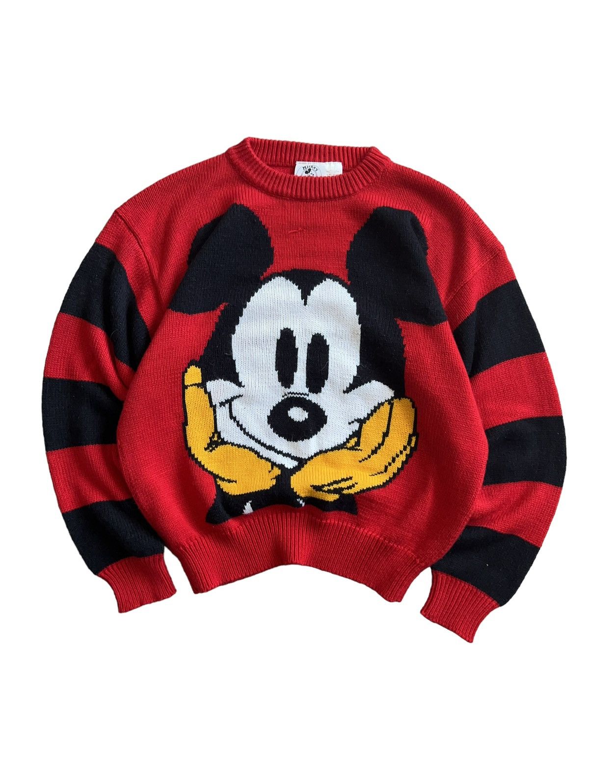 Mickey Mouse × Vintage Vintage Mickey Mouse Knit Sweater | Grailed