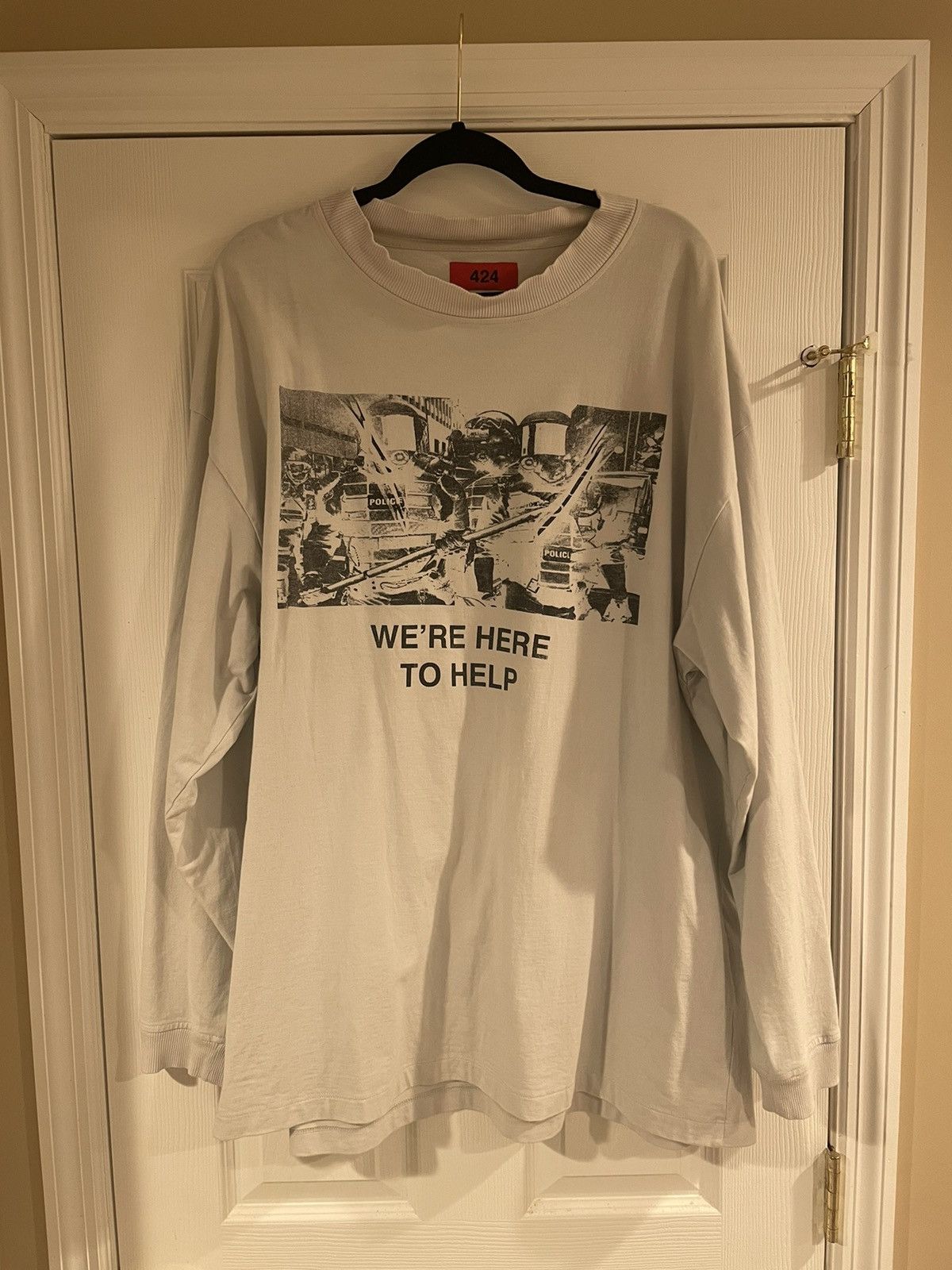 424 On Fairfax 424 “We’re Here to Help” T shirt | Grailed