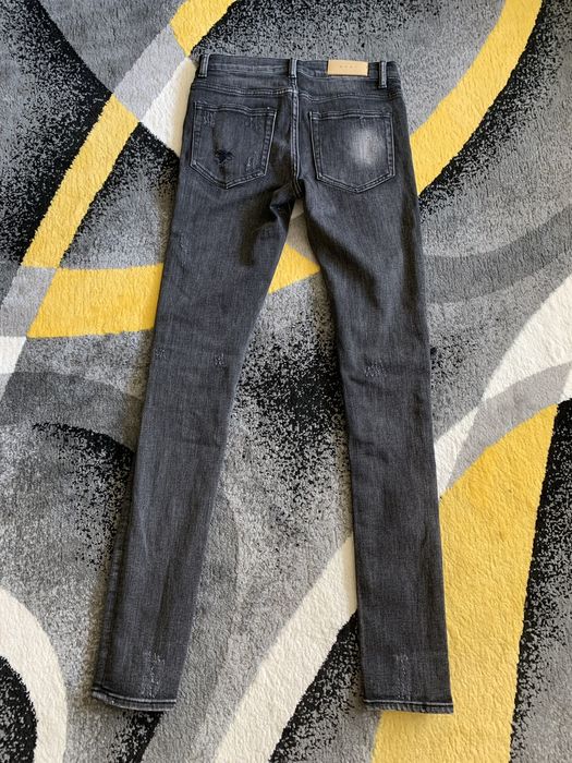 MNML Black Ripped Biker Jeans | Grailed