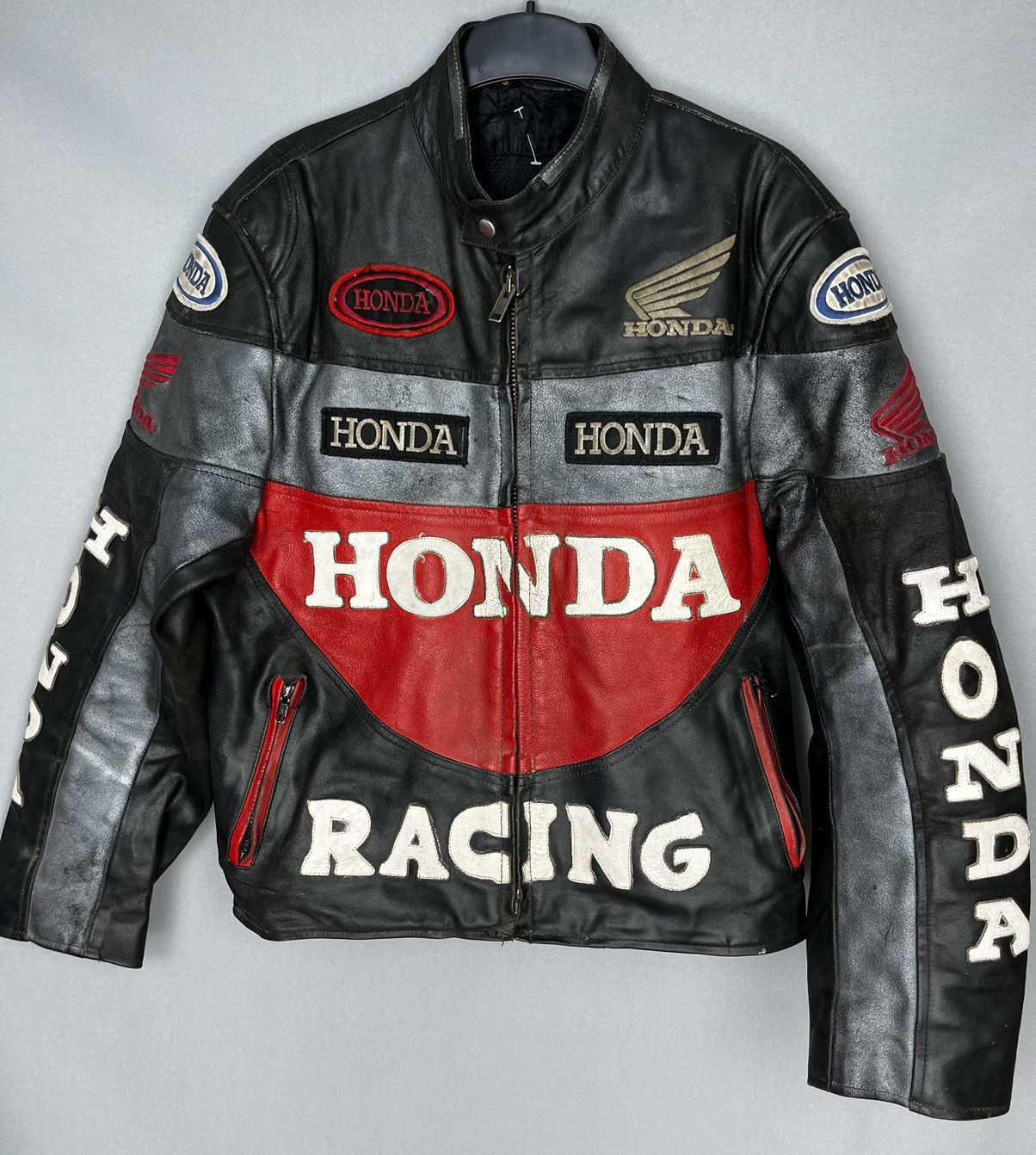 Rare Honda leather jacket vintage rare | Grailed