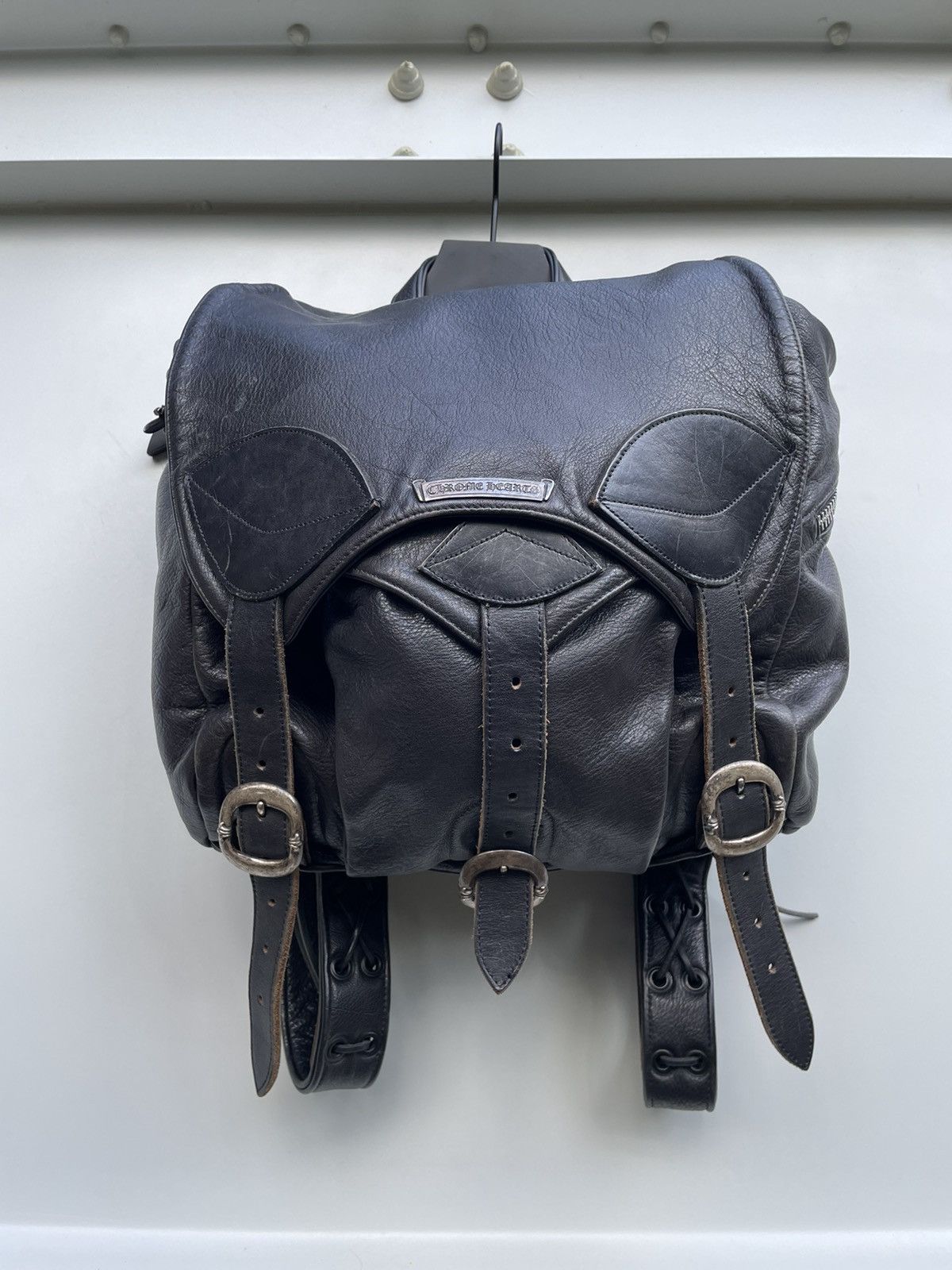 Chrome Hearts Leather Rucksack Backpack | Grailed