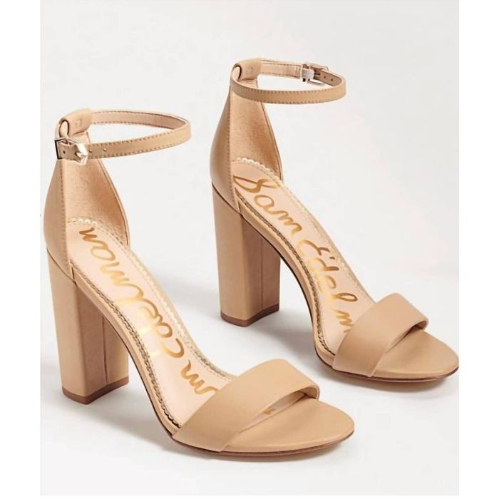 Sam Edelman Yaro Block Heel Sandal - Medium In Classic Nude | Grailed