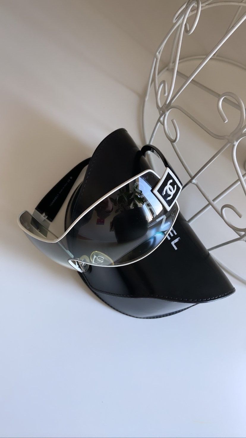 Chanel CHANEL 4114 CC Logo Sport Shield Sunglasses | Grailed