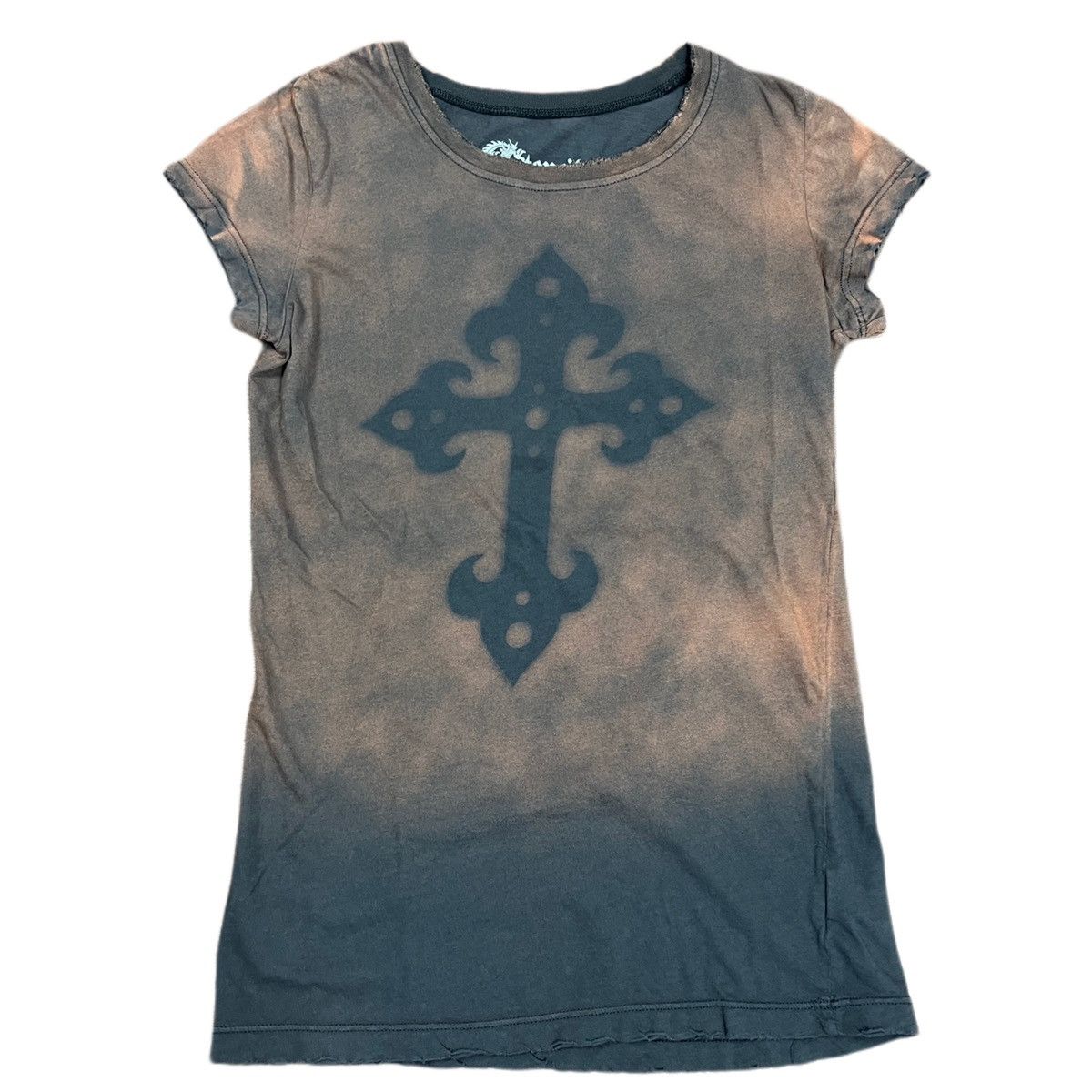 Other × Streetwear × Vintage Stencil Faded Black Y2K Cross Gothic ...