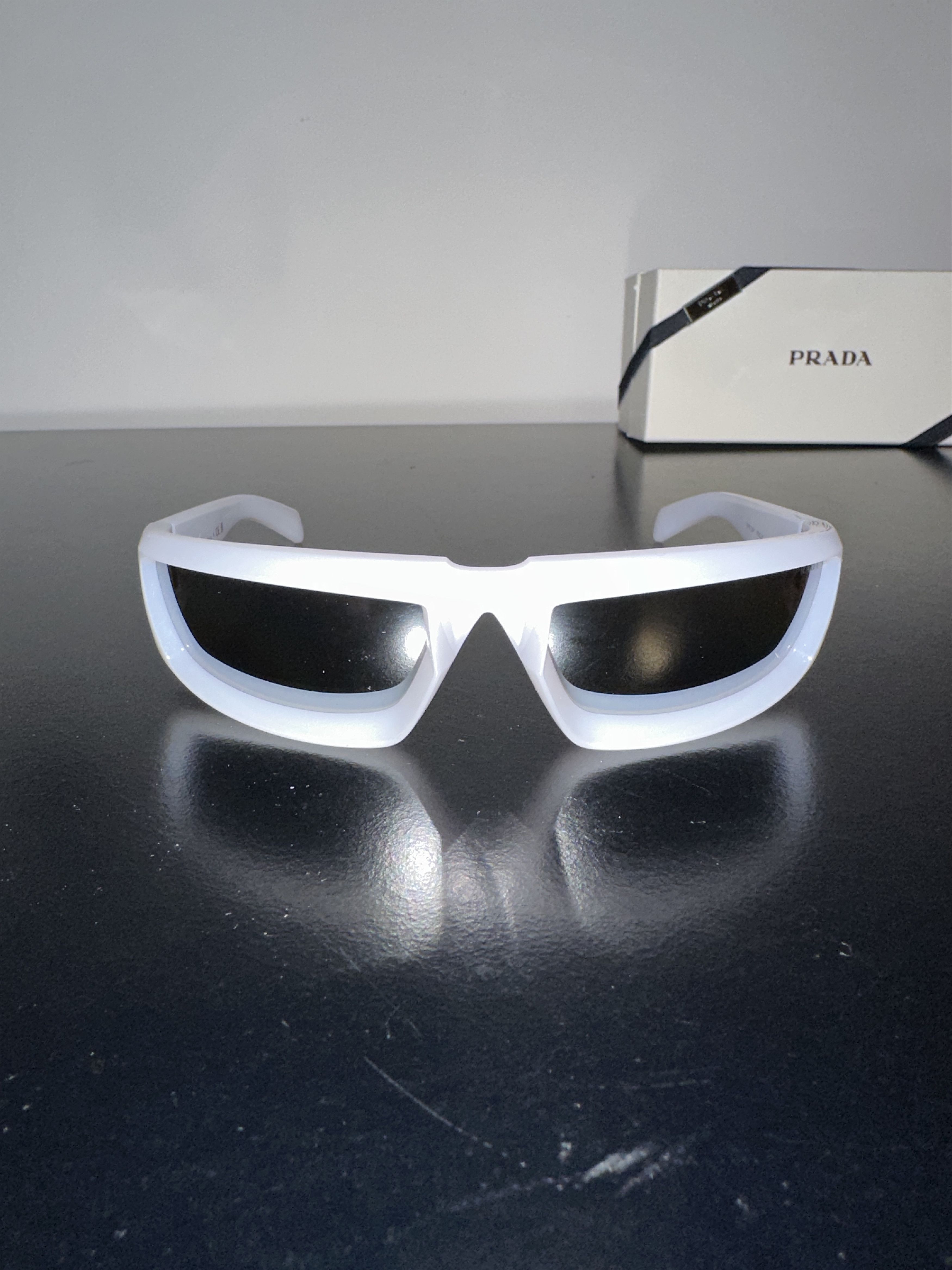 Prada Prada Runway mirror sunglasses PR 29YS 12D2B0 | Grailed