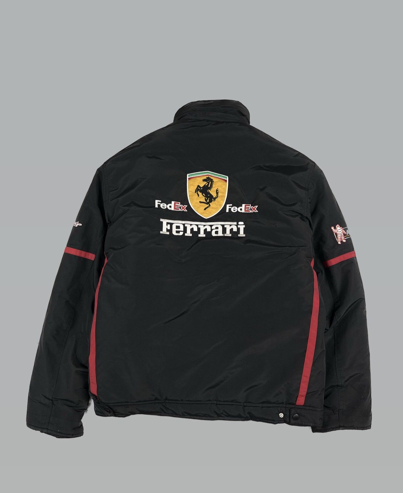 Vintage VINTAGE 90's FERRARI MARLBORO VODAFONE RACING PUFFER JACKET ...