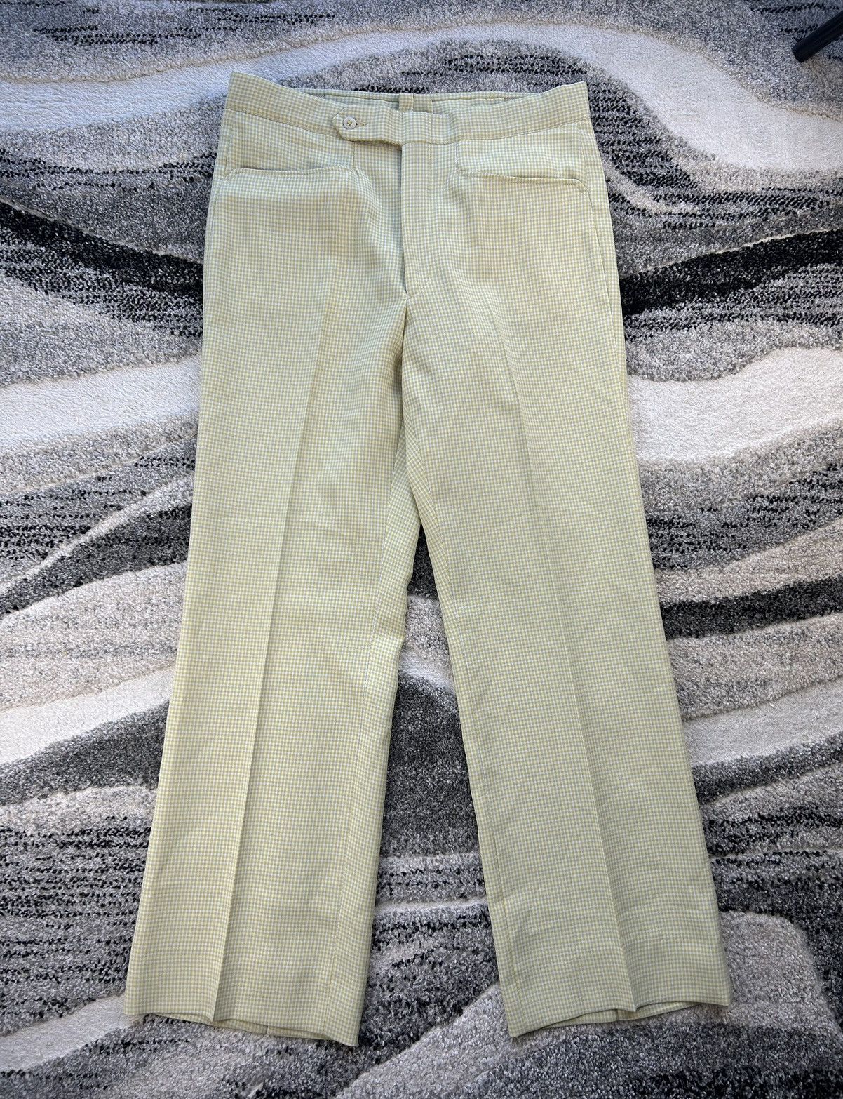 Vintage True vintage 70s Sansabelt checkered highwaist dress pants ...