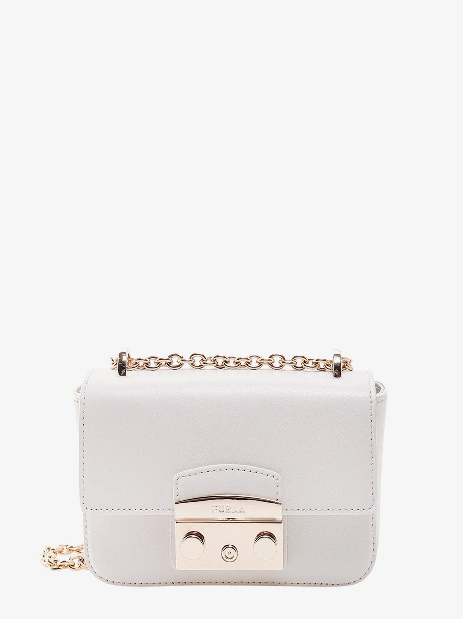 Furla WOMAN Leather shoulder bag with engraved logo | Grailed