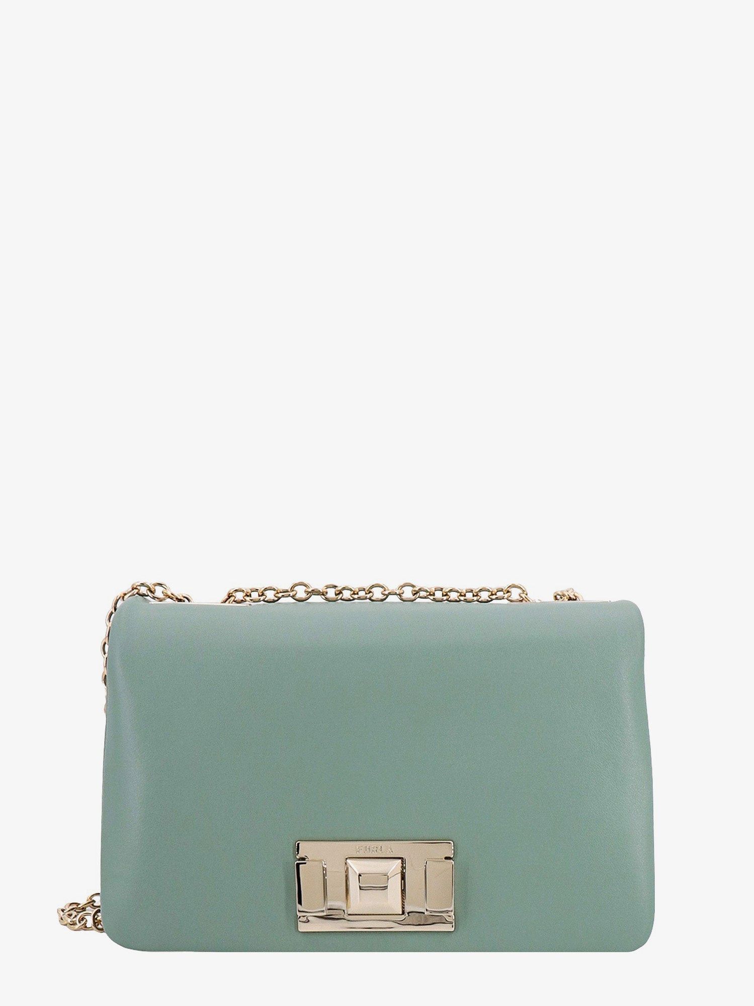 Furla WOMAN Leather shoulder bag with engraved logo | Grailed