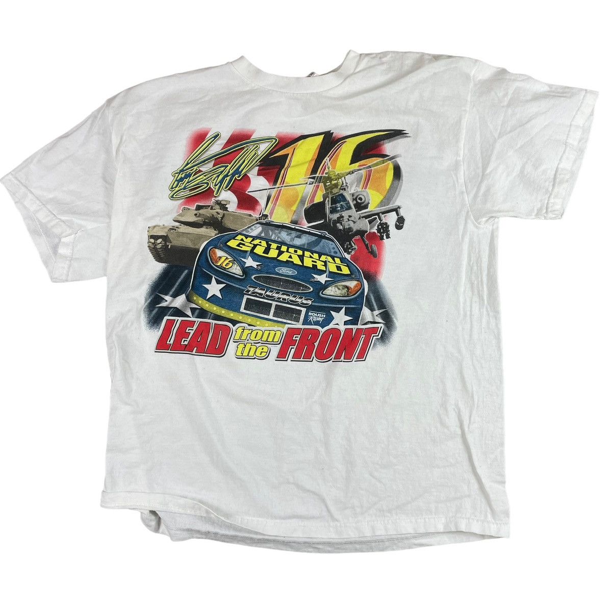 NASCAR × Vintage Vintage 90s “Lead From The Front” National Guard T ...
