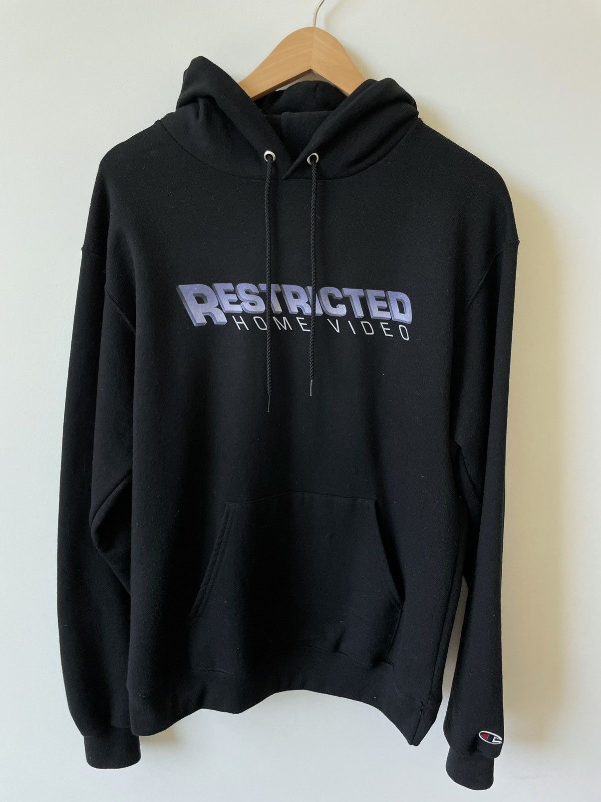 Restricted Restricted dimension slasher hooded sweatshirt | Grailed