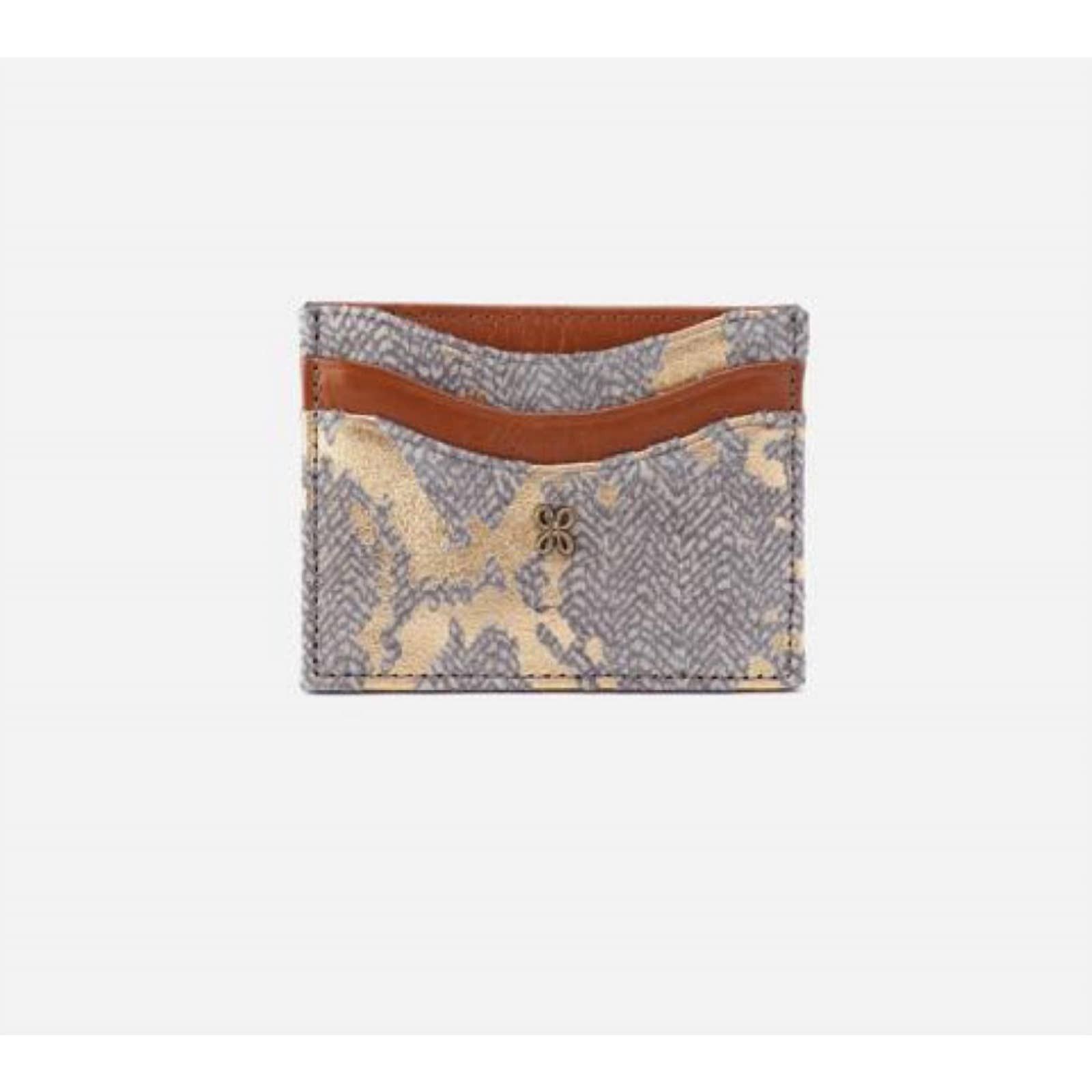 Hobo Max Card Case In Golden Herringbone | Grailed