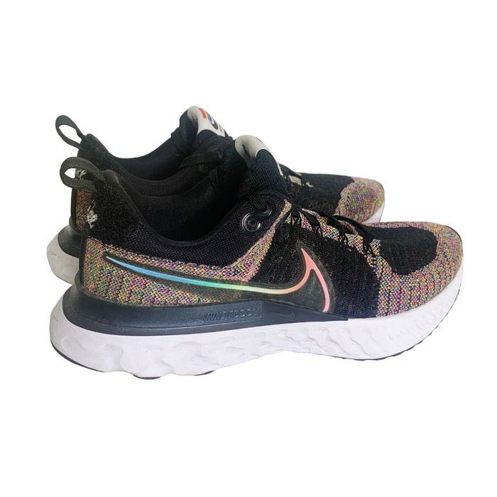Nike Nike Infinity React 2 betrue Black Rainbow Run Flyknit Shoes | Grailed