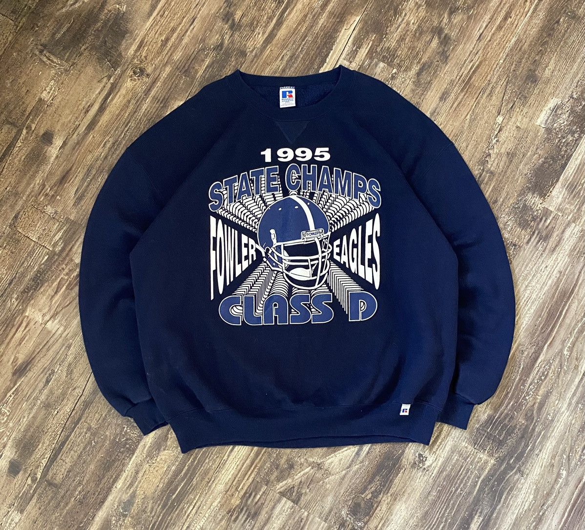 Vintage Vintage 1990s Fowler Eagles Football Russell Crewneck | Grailed