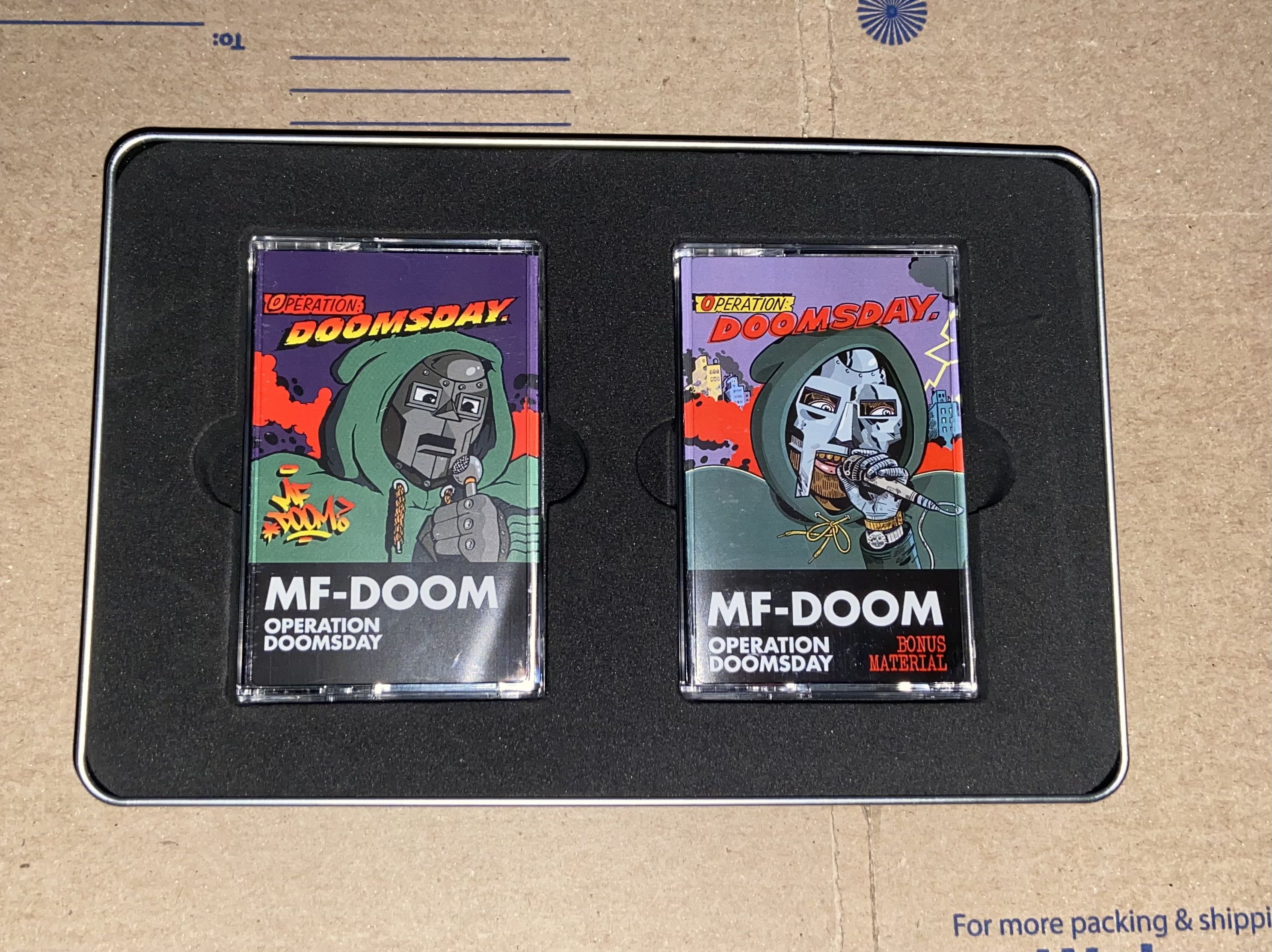 Made In Usa × Mf Doom × Vintage MF DOOM Metal Face records Operation ...