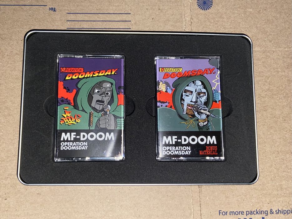 Vintage MF DOOM Metal Face records Operation Doomsday Cassette Box ...