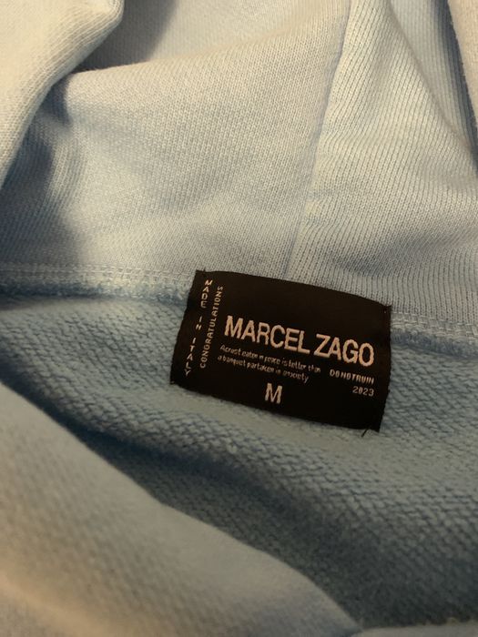 Marcel Zago MARCEL ZAGO SHY WHITE STEAKLE HOODIE | Grailed