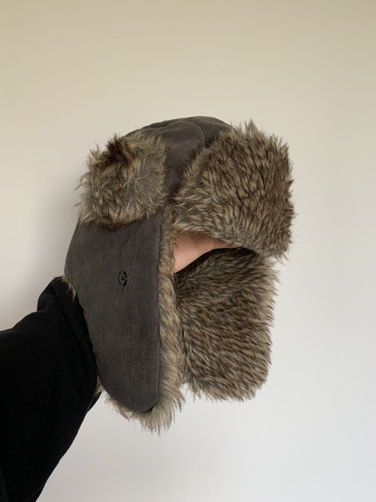 Streetwear × Vintage Vintage Dark Grey Trapper Hat | Grailed