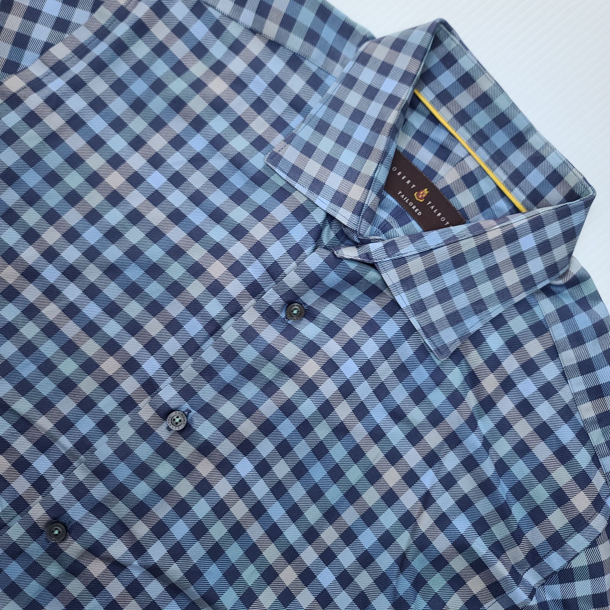 Robert Talbott Robert Talbott Tailored Plaid Button Up Long Sleeve Mens ...