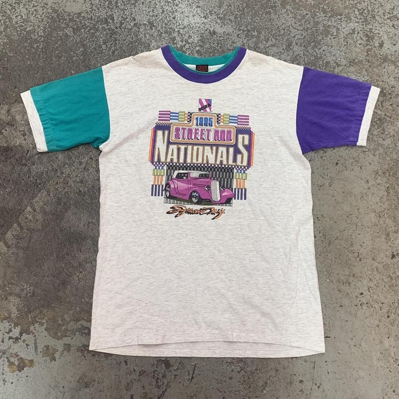 Vintage Vintage 90s street rod nationals hot rod classic cars Tshirt ...