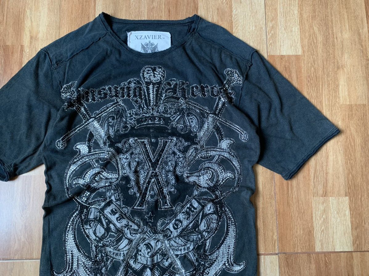 Affliction × Ed Hardy × Streetwear Xzavier Rhinestone Y2K Affliction ...