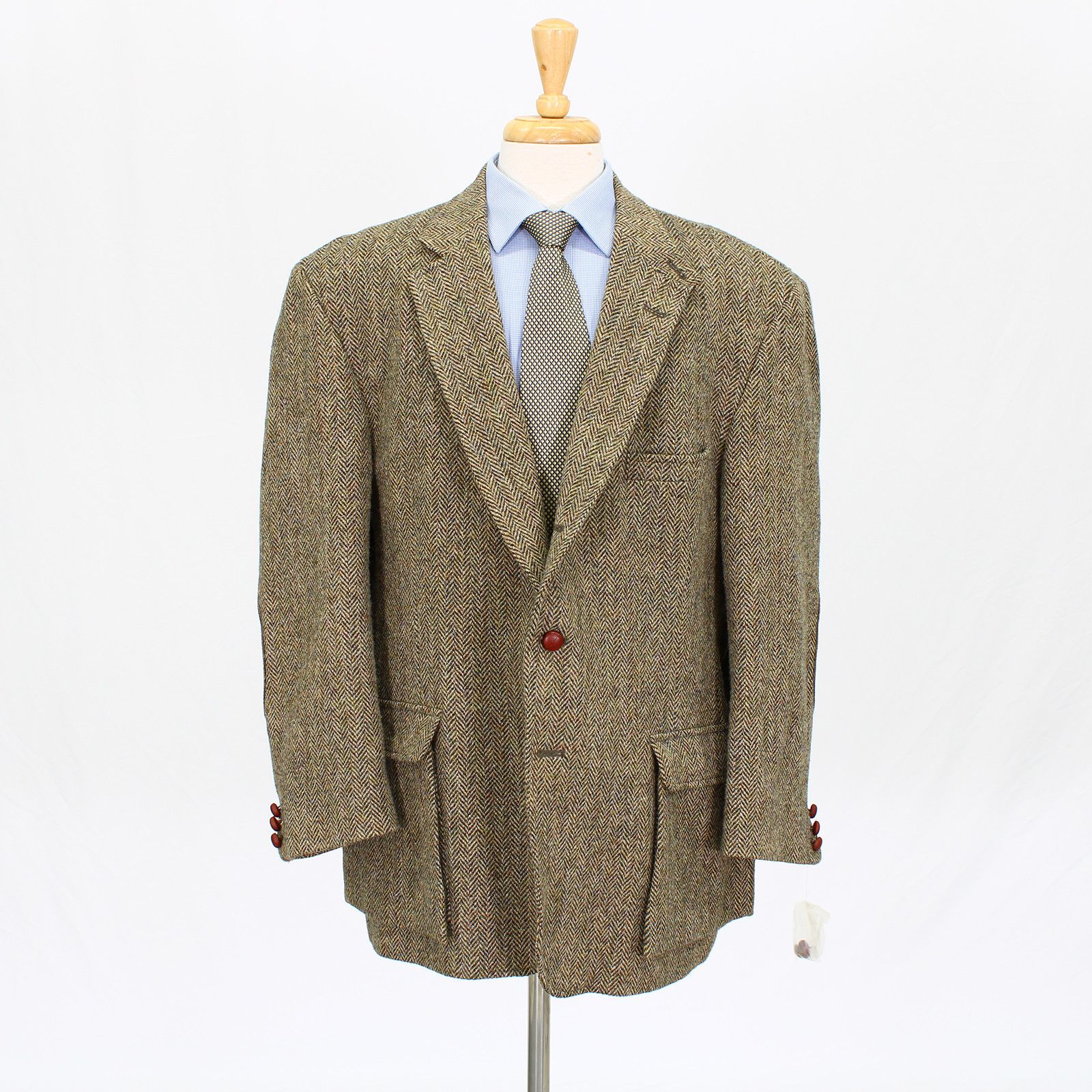 Orvis Orvis 46R Brown Herringbone 3B Sport Coat O099 | Grailed