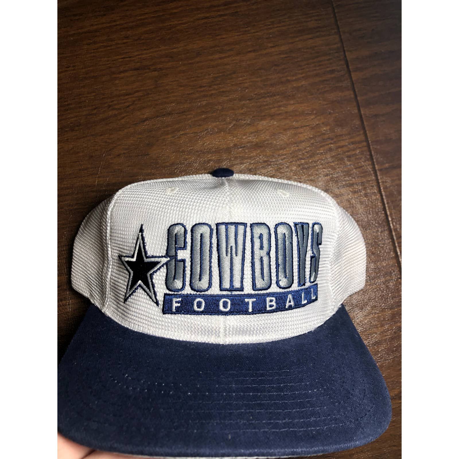 Starter 90s Dallas Cowboys NFL Starter Mesh Snapback Hat White/Blue ...