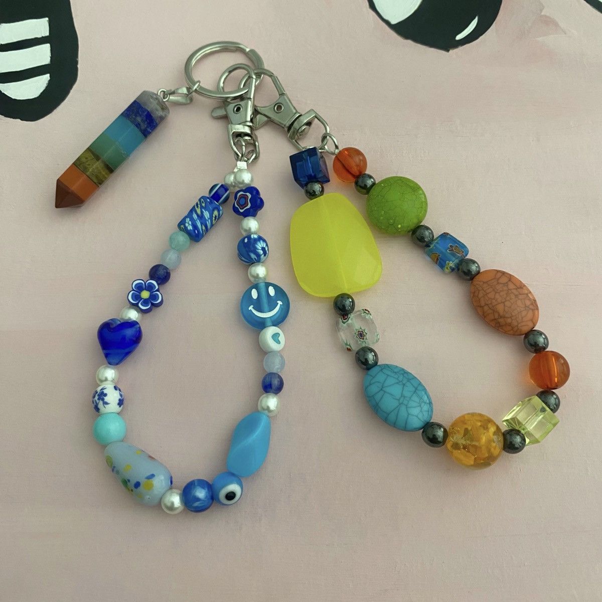 Handmade Random Beaded Keychain Set | Grailed