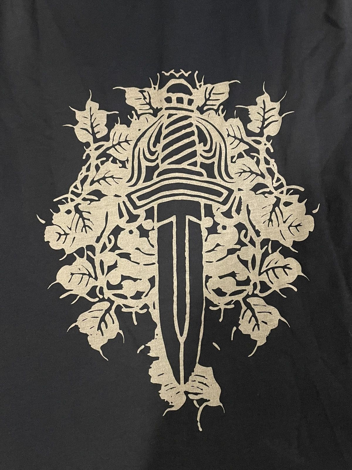 Chrome Hearts RARE Chrome Hearts Vine Dagger Logo Black Zip Up Hoodie ...