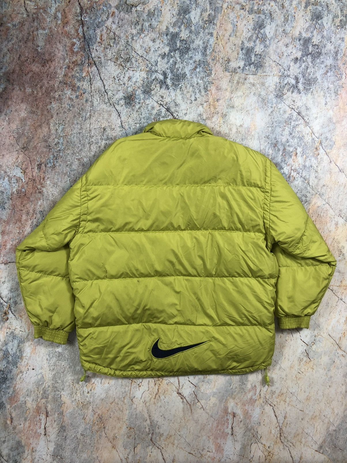 Nike × Vintage Nike vintage green down jacket puffer | Grailed
