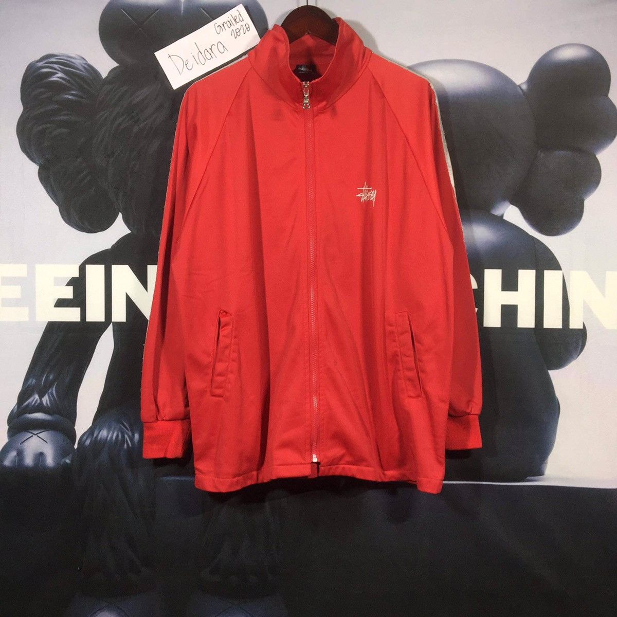 Stussy × Vintage Vintage 3M Tape Track Jacket | Grailed