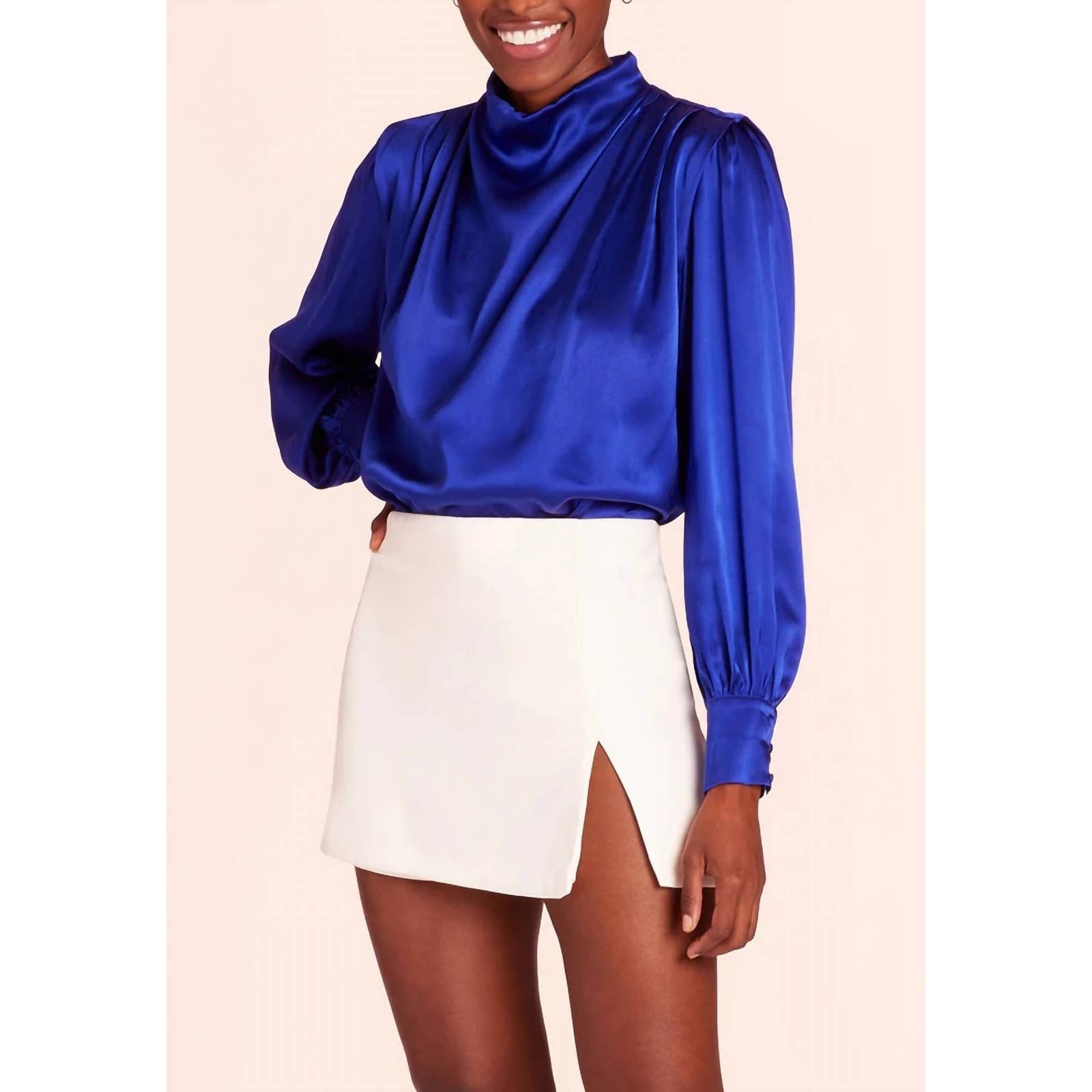 Amanda Uprichard Jacinda Top In Lapis | Grailed
