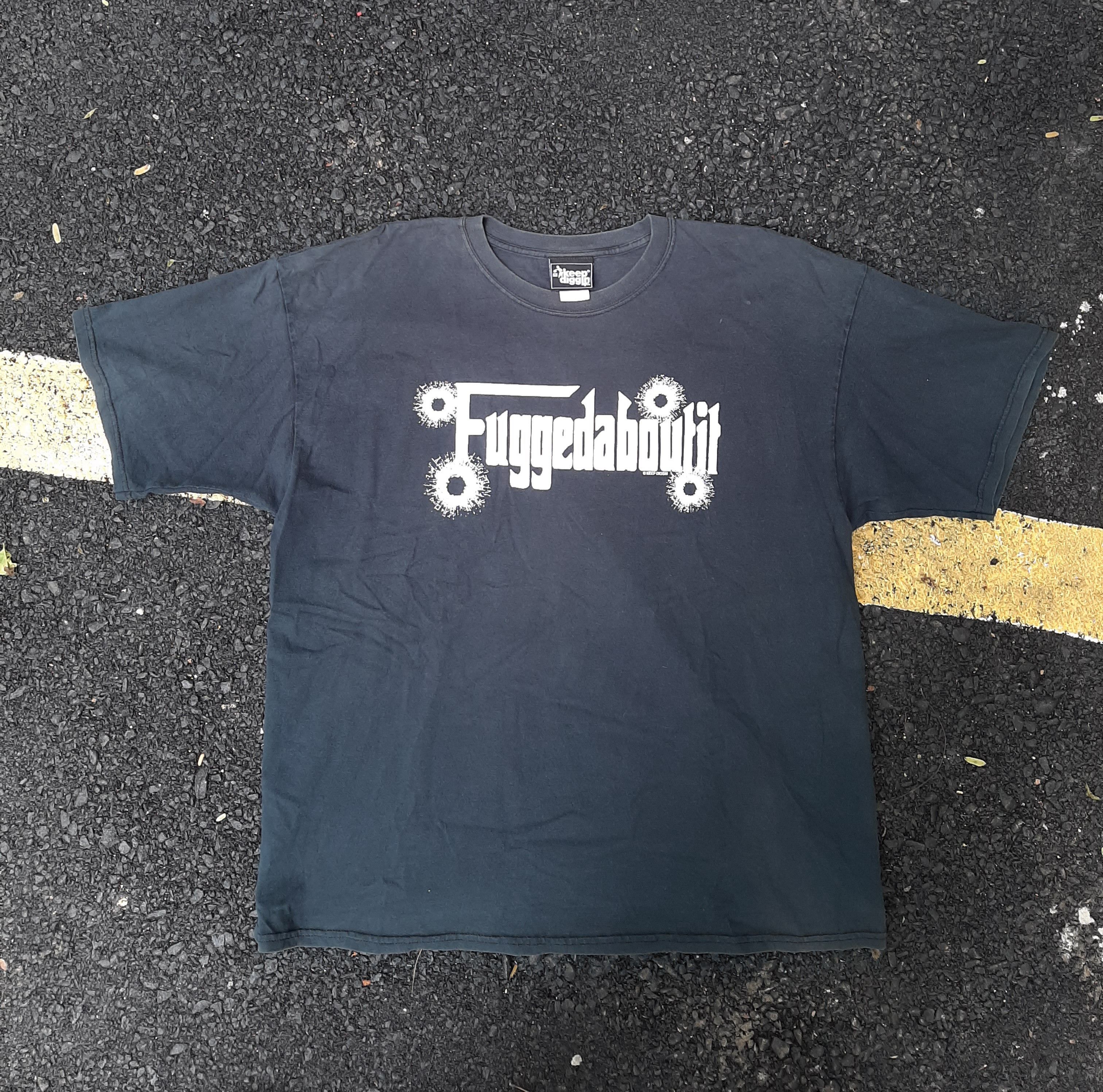 Vintage Vintage Rare Keep Diggin NYC Fuggedaboutit Fugees Font Tee ...