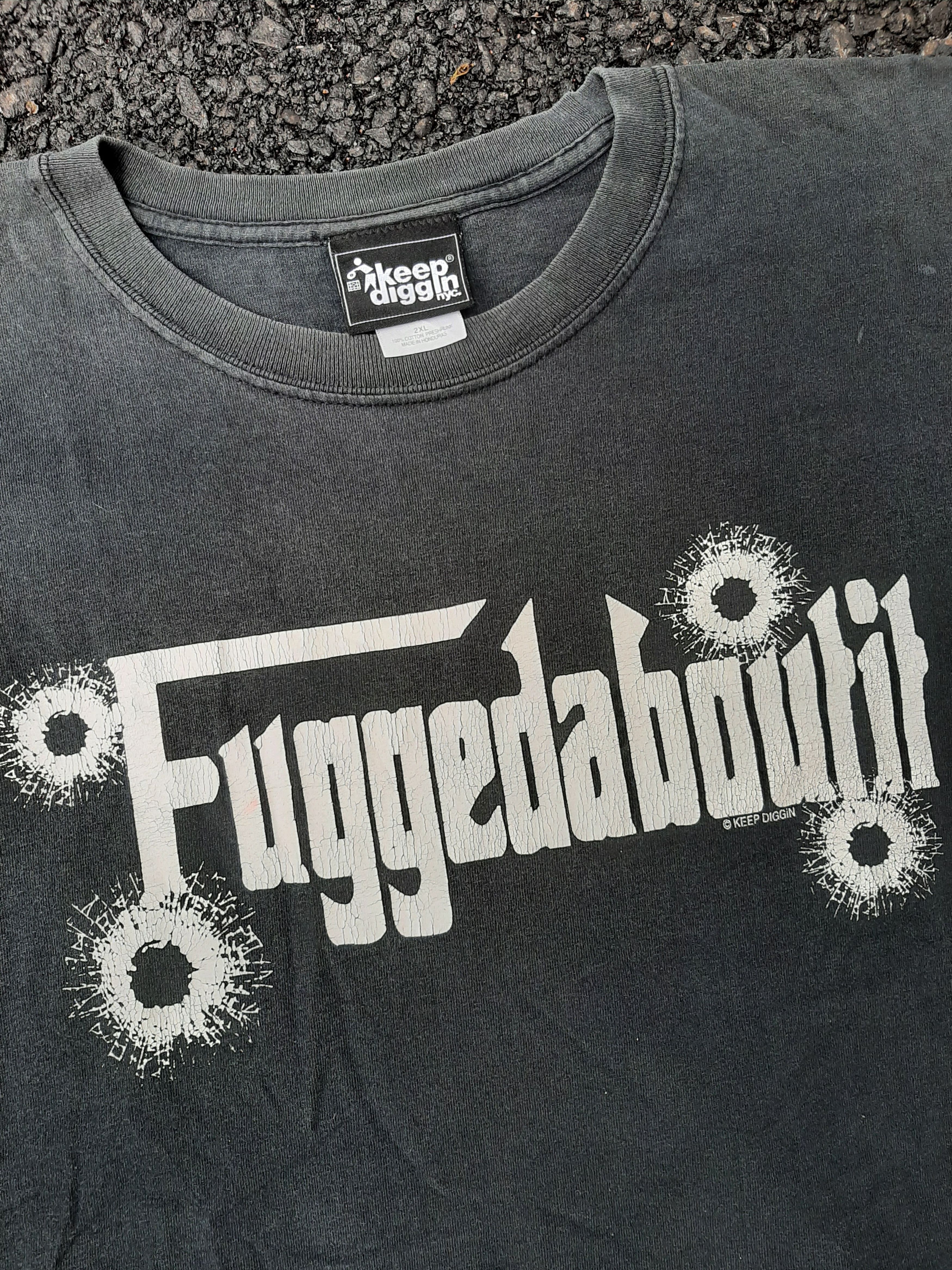 Vintage Vintage Rare Keep Diggin NYC Fuggedaboutit Fugees Font Tee ...