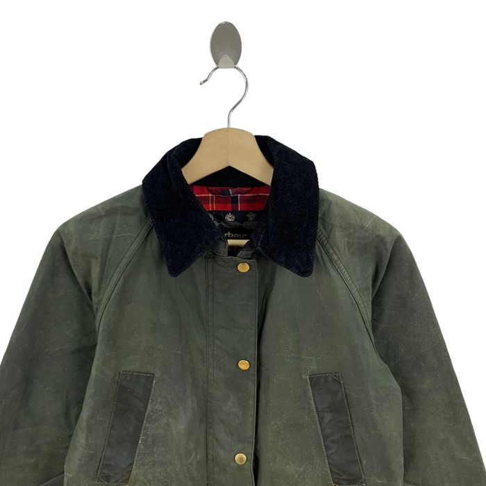 Barbour Vintage Barbour Waxed Bomber Jacket Made In England | Grailed