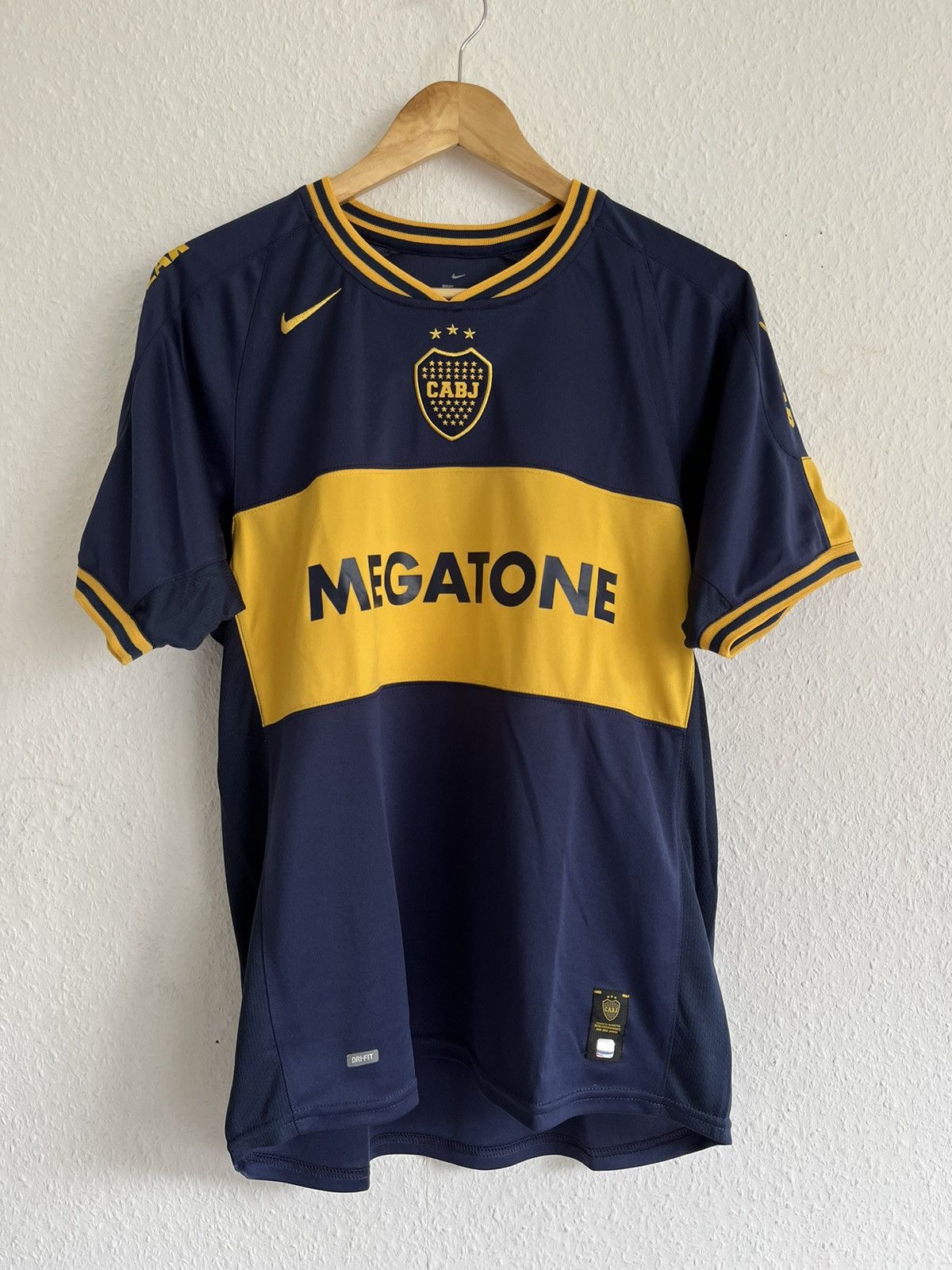 Nike RARE! Nike Boca Juniors 2006/07 home soccer jersey megatone | Grailed