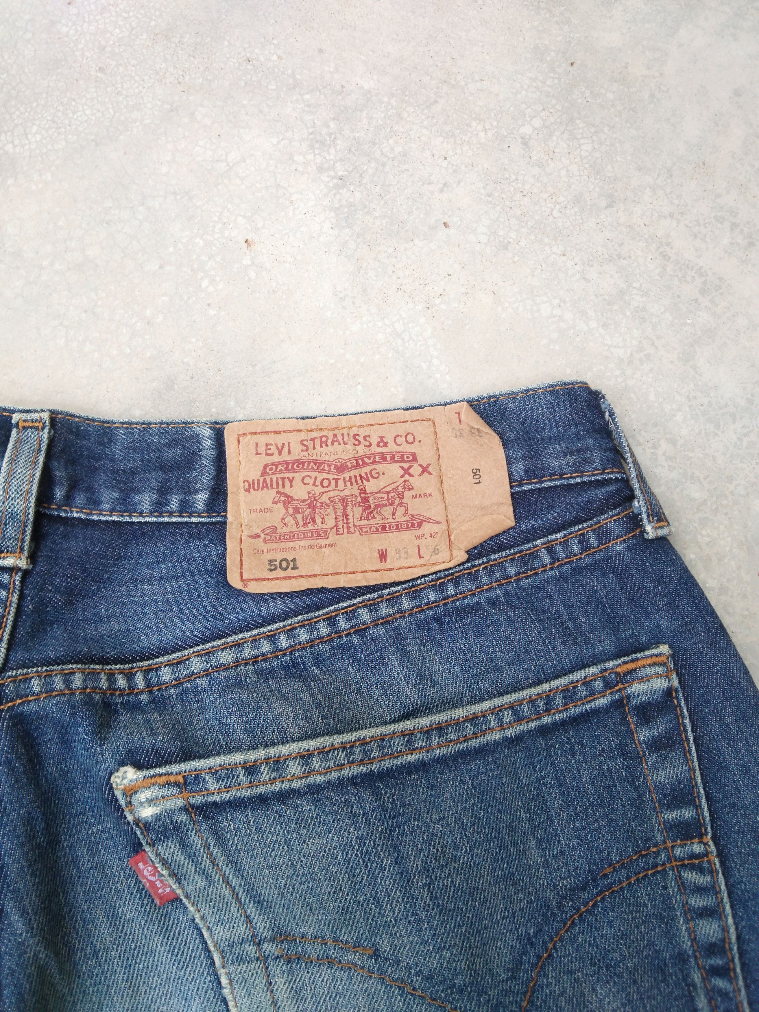 Vintage Vintage Levi's 501 Distressed Jeans 32x34 | Grailed