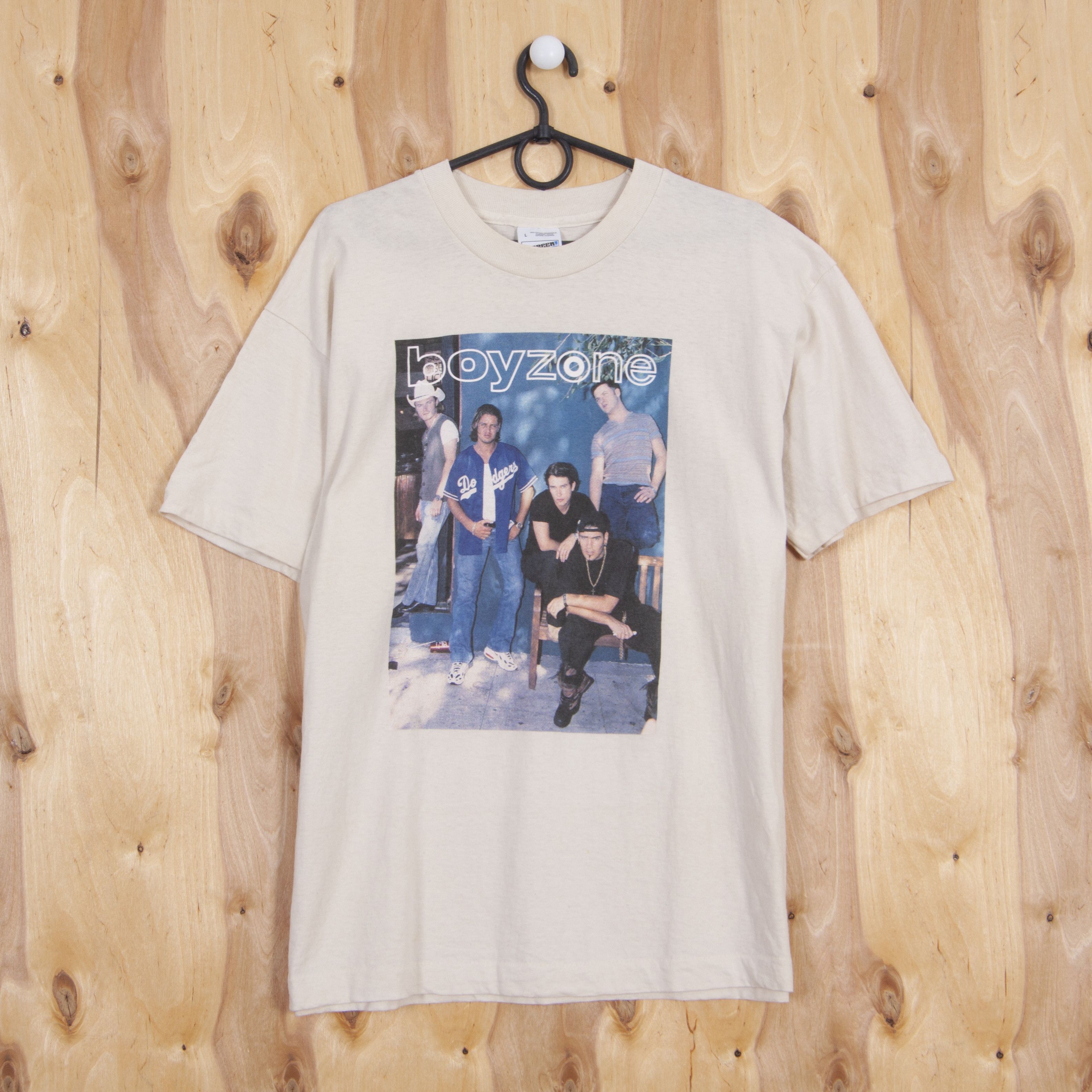 Band Tees × Vintage vintage 90s BOYZONE Tour Tee image rare nice pop t ...