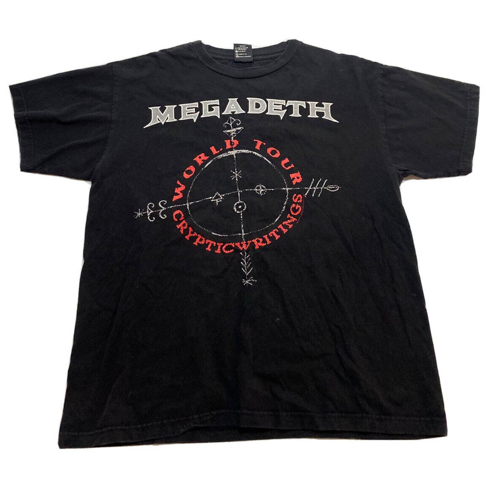 Giant Vintage Megadeth Cryptic Writings Tour Shirt T-Shirt L I7 | Grailed