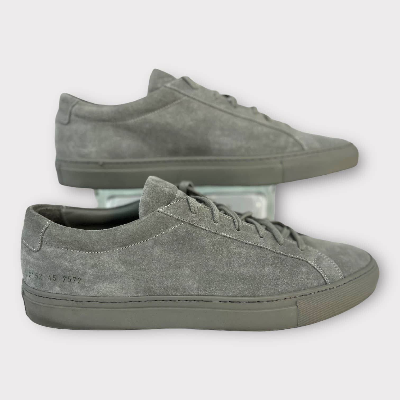 Common Projects Common Projects 45 Original Achilles Low Suede Cobalt Grey | Grailed